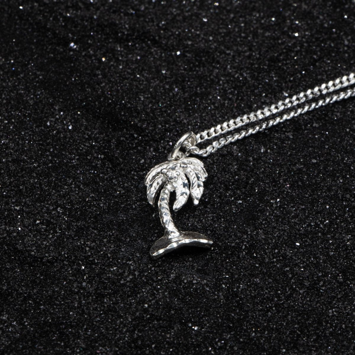 Caribbijou West Indian Coconut Tree Pendant in 925 Sterling Silver ...